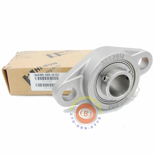 SSUCFL205-16 SUCSFL205-16 1" Bore Stainless 2 Bolt Flange Block Bearing ...