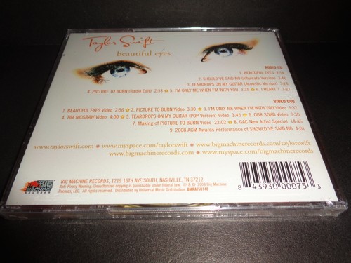Beautiful Eyes [EP] by Taylor Swift (CD, Jul-2008, 2 Discs, Big Machine ...