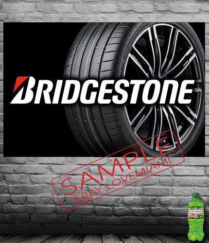 NEW Bridgestone Tire Art Poster Banner Sports Cars SUV Racing Low ...