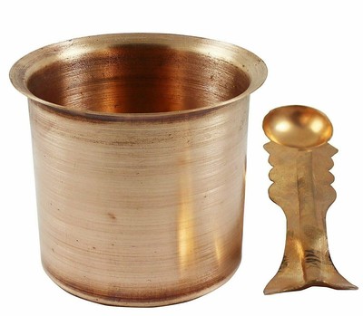 Handmade Copper Panch Patra Pooja Lota and Spoon for All Pooja Purpose ...