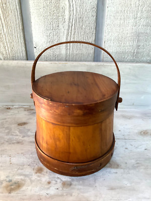 Primitives - Wooden Firkin Sugar Bucket