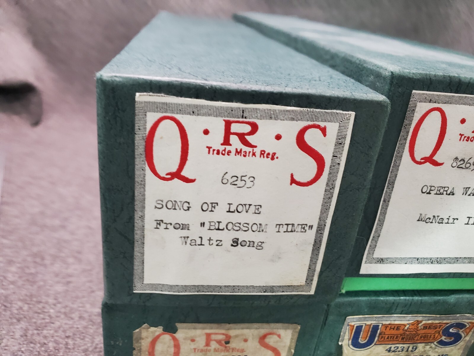 Estate Find LOT of 6 Vintage US, QRS, SUPREME PLAYER PIANO WordRoll ...