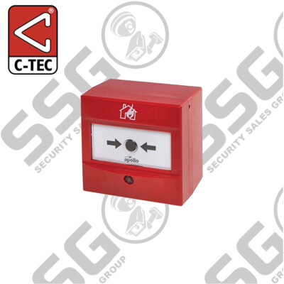 C-Tec Apollo XP95 Red Manual Addressable Call Point with Isolator ...