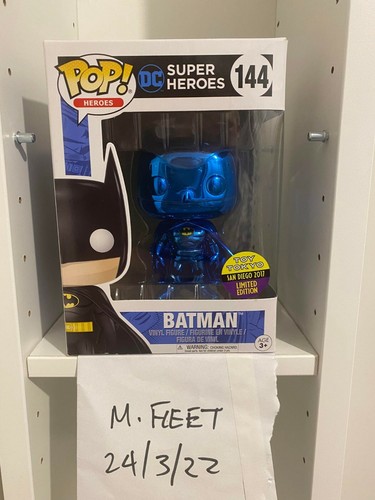 Funko Pop Vinyl - Blue Chrome Batman | eBay