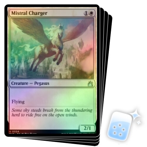 FOIL MISTRAL CHARGER X4 Ravnica Remastered Magic MTG MINT CARD | eBay