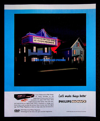Philips Magnavox DVD Player 1997 Trade Print Magazine Ad Poster ADVERT ...