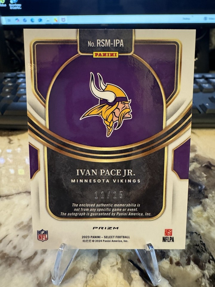2023 select Tie Dye Rookie Patch Auto No RSM-IPA Ivan pace jr /25 | eBay