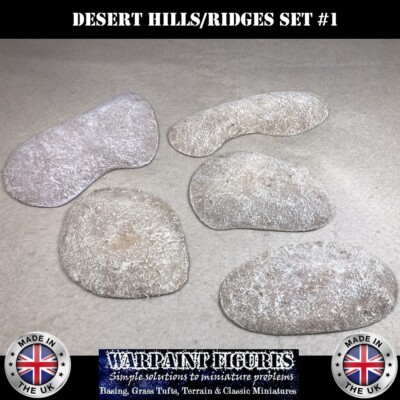 Wargaming Terrain Hills Set Desert- Suitable Bolt Action|RPG|Scenery ...