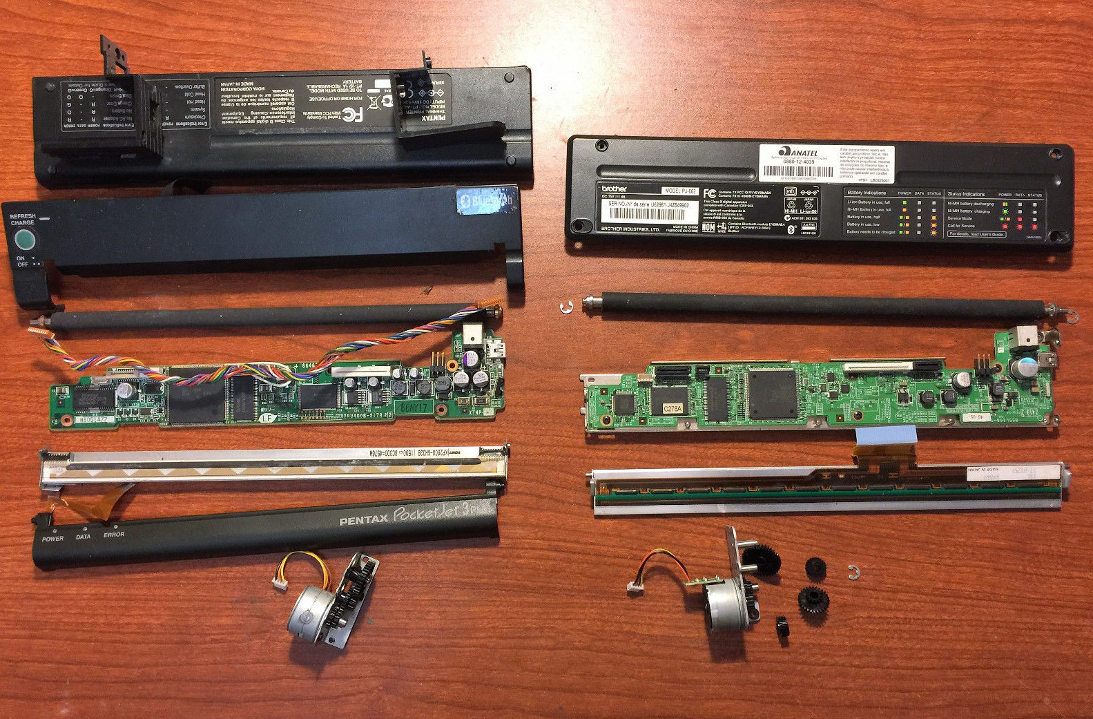 PARTS FOR - Pentax/Brother Pocketjet 3 6 Plus Portable Thermal Printer ...