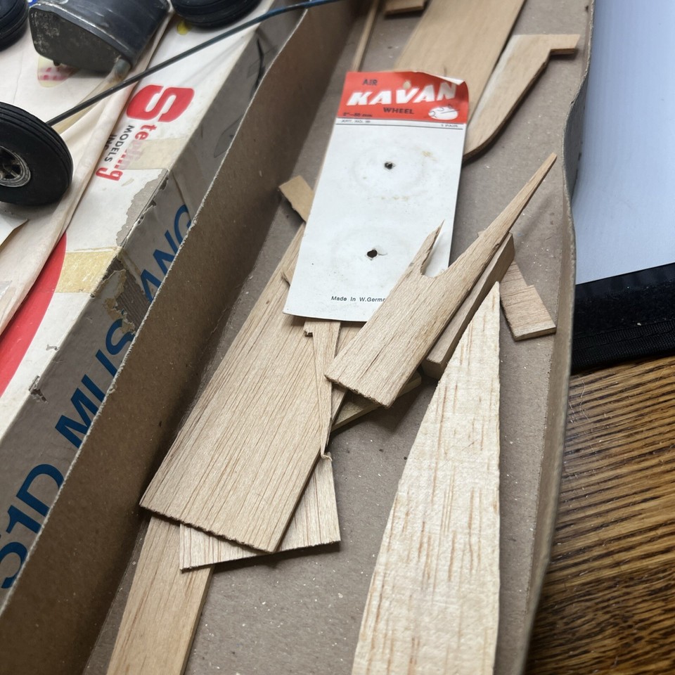 Sterling Models P-51D Mustang Kit S2 Profile Control Line Model **PARTS ...