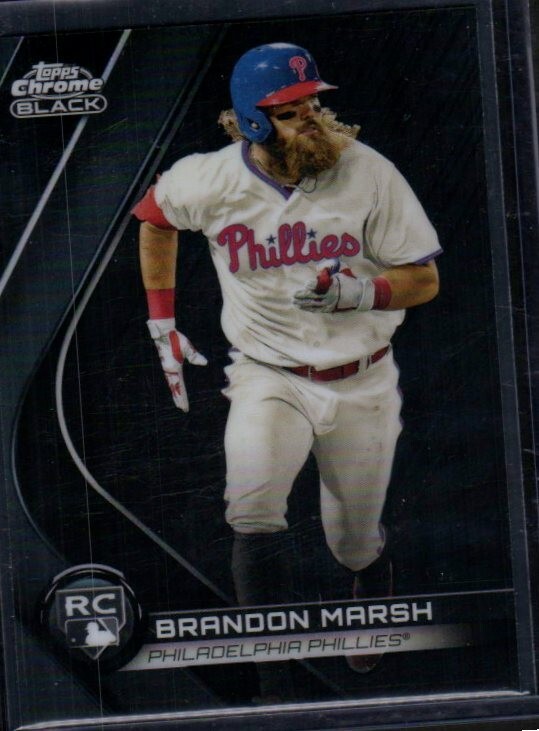 2022 Topps Chrome Black #BRDV-7 Brandon Marsh Rookie Design Variations ...