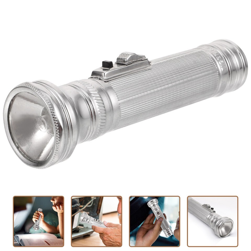 Metal Old-fashioned Flashlight Vintage Rechargeable Small Travel | eBay