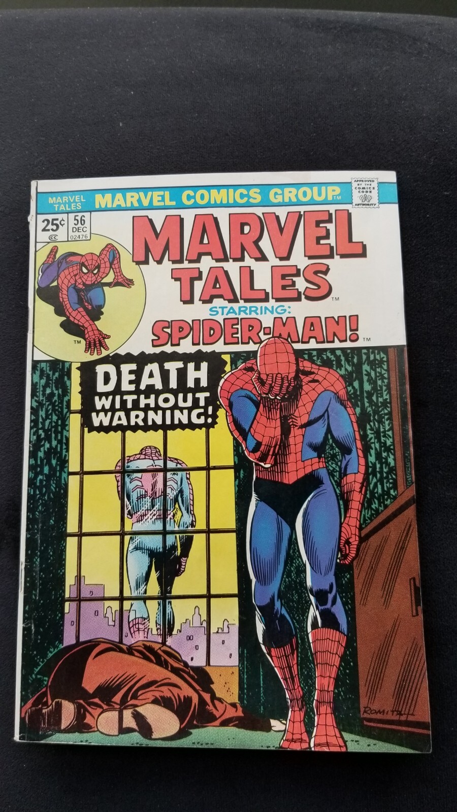 Marvel Tales Spiderman #56 Death of Silvermane Newsstand 1974 Lee ...