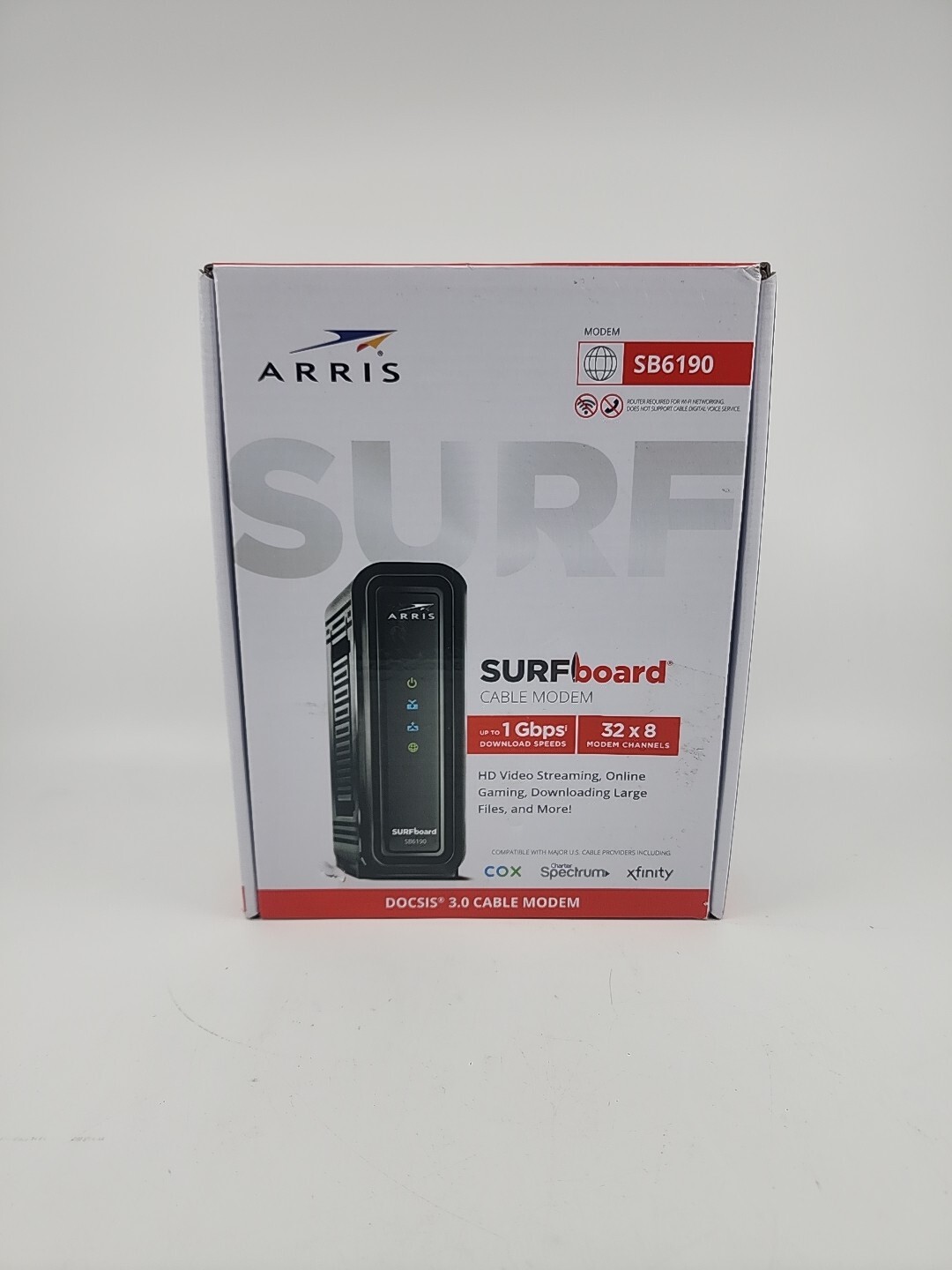 Cable Modem ARRIS SURFboard SB6190 DOCSIS 3.0(Black) New-Openbox | eBay