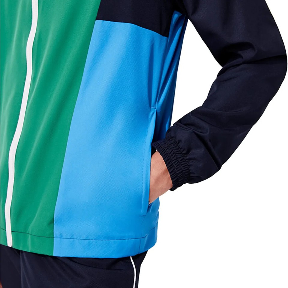 Lacoste Full Tracksuit Set Blue Green Top Bottoms Mens Size M L WH0877 ...