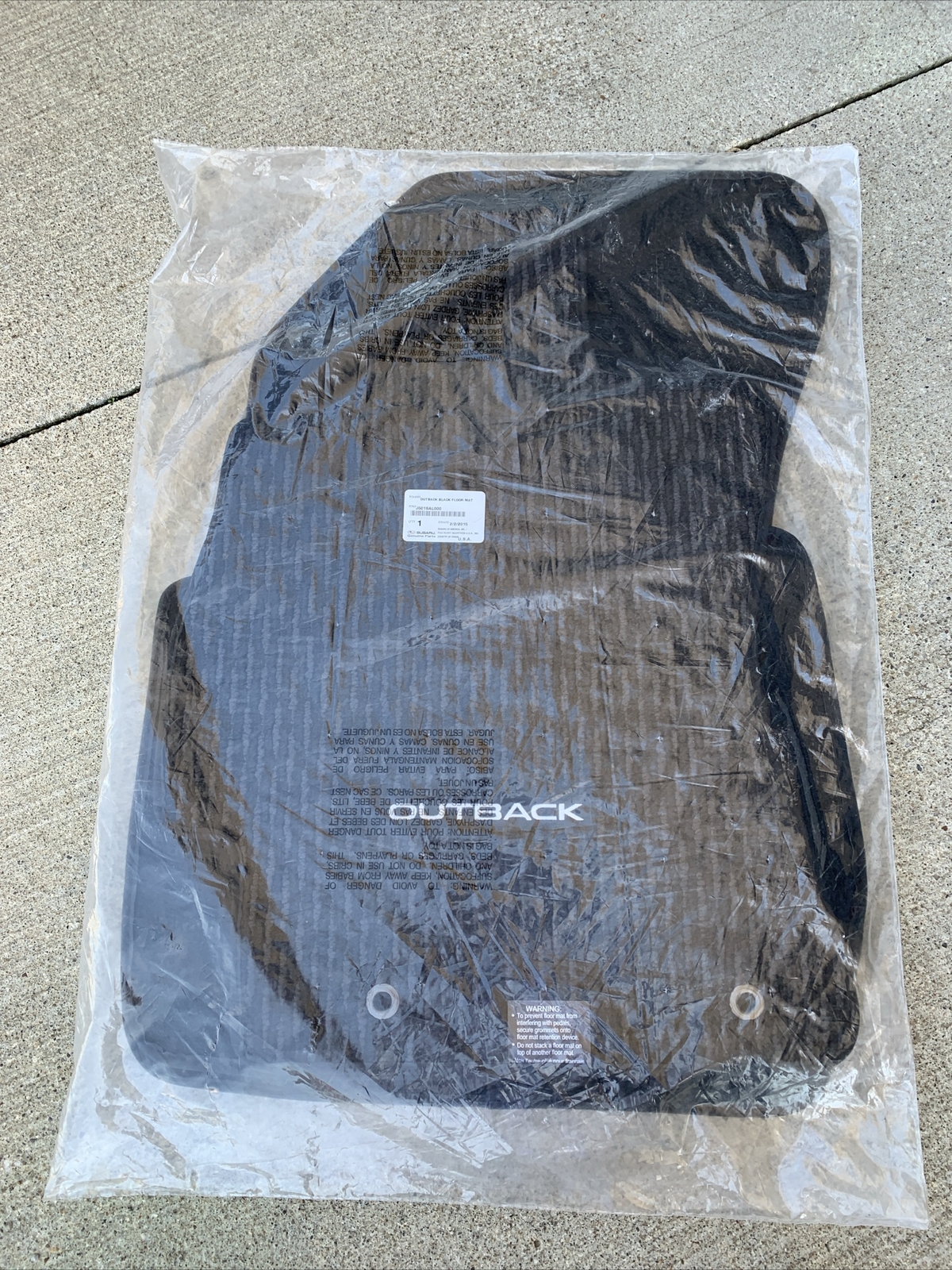 NEW! Genuine Subaru Outback OEM 2015-2019 Black Floor Mats Set Of 4 ...