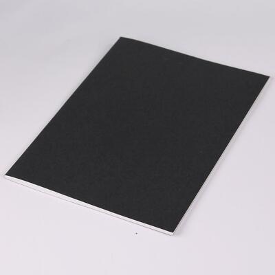 A5 Sketch Book Black Art Plain Drawing Paper Sketching Pad Card Cover ...
