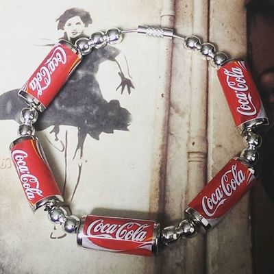 Unique COCA COLA CANS BRACELET handcrafted COKE retro FAB bangle GIFT ...