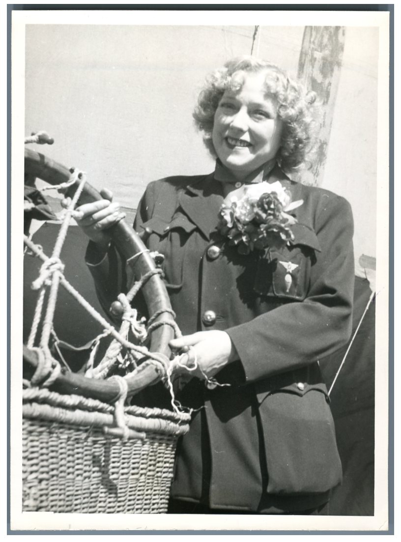 Paulette Weber, aéronaute française Vintage silver print Tirage ...