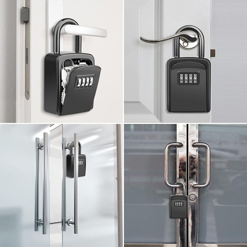 High Security Wall-mounted Key Box Key Safe Secret Combination Lock ...