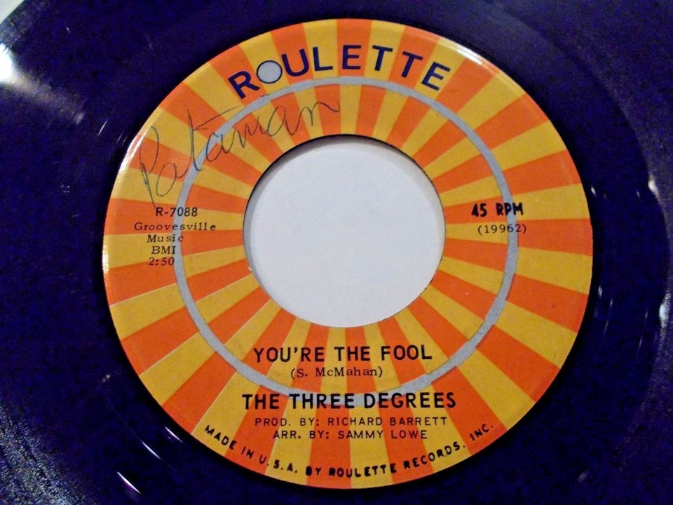 The Three Degrees I Do Take You / You're The Fool 45 1970 Roulette ...
