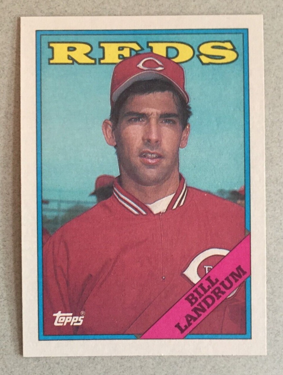 MLB 1988 Topps BILL LANDRUM #42 Rookie Card RC Cincinnati Reds | eBay