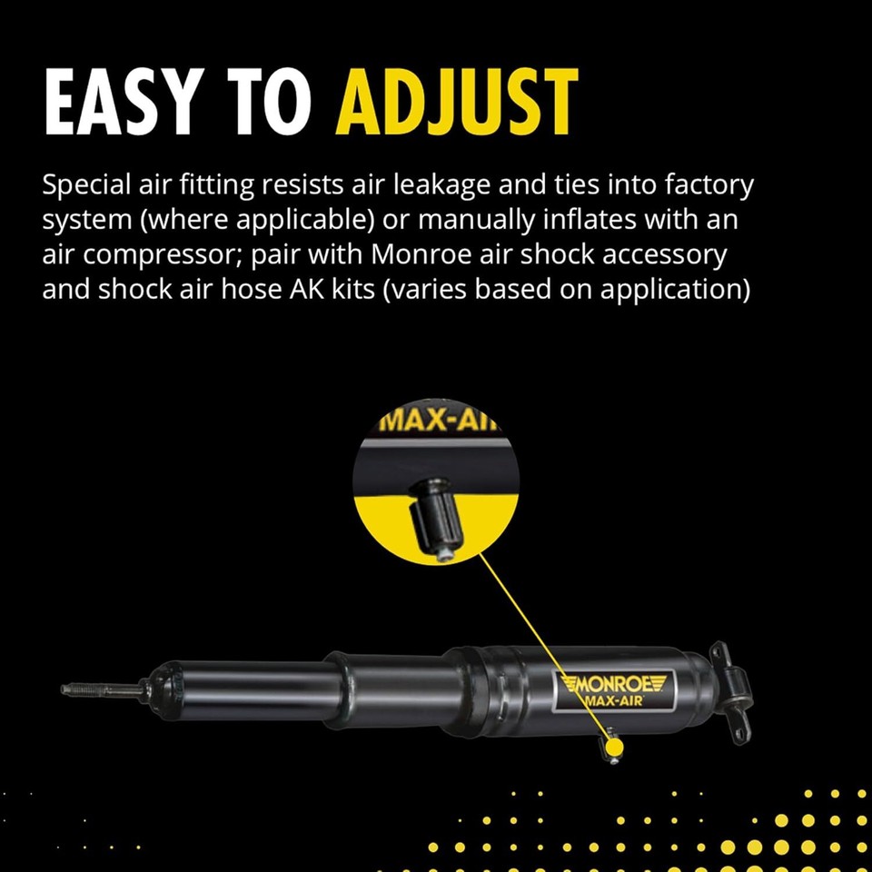 Max-Air Air Adjustable Air Shock Absorber Pack of 2 for Chevrolet ...