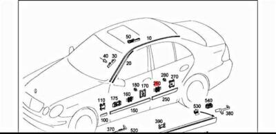 Genuine MERCEDES BBDC 638 638/2 A208 A209 Mounting clamp 0079887178 | eBay