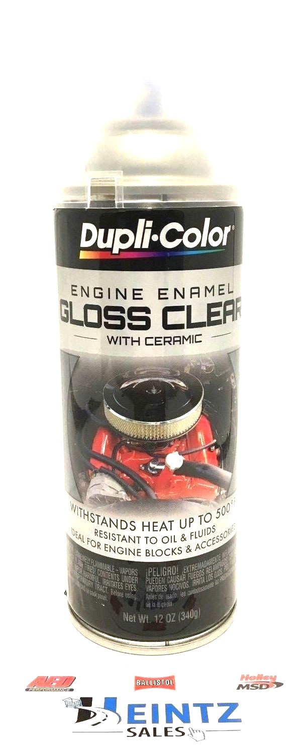 Duplicolor DE1636 Engine Enamel Paint w/ Ceramic, Gloss Clear Color ...