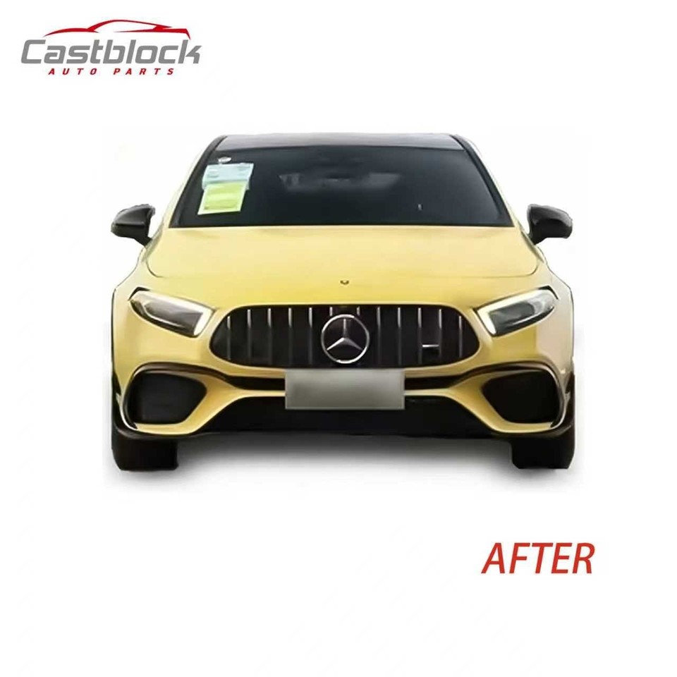 Front Bumper Body Kit For Mercedes-Benz A Class A180 A300 W177 To A45S ...