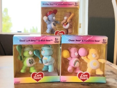 Care Bears Flocked Mini Figures Grumpy Bear Tenderheart Baseball ...