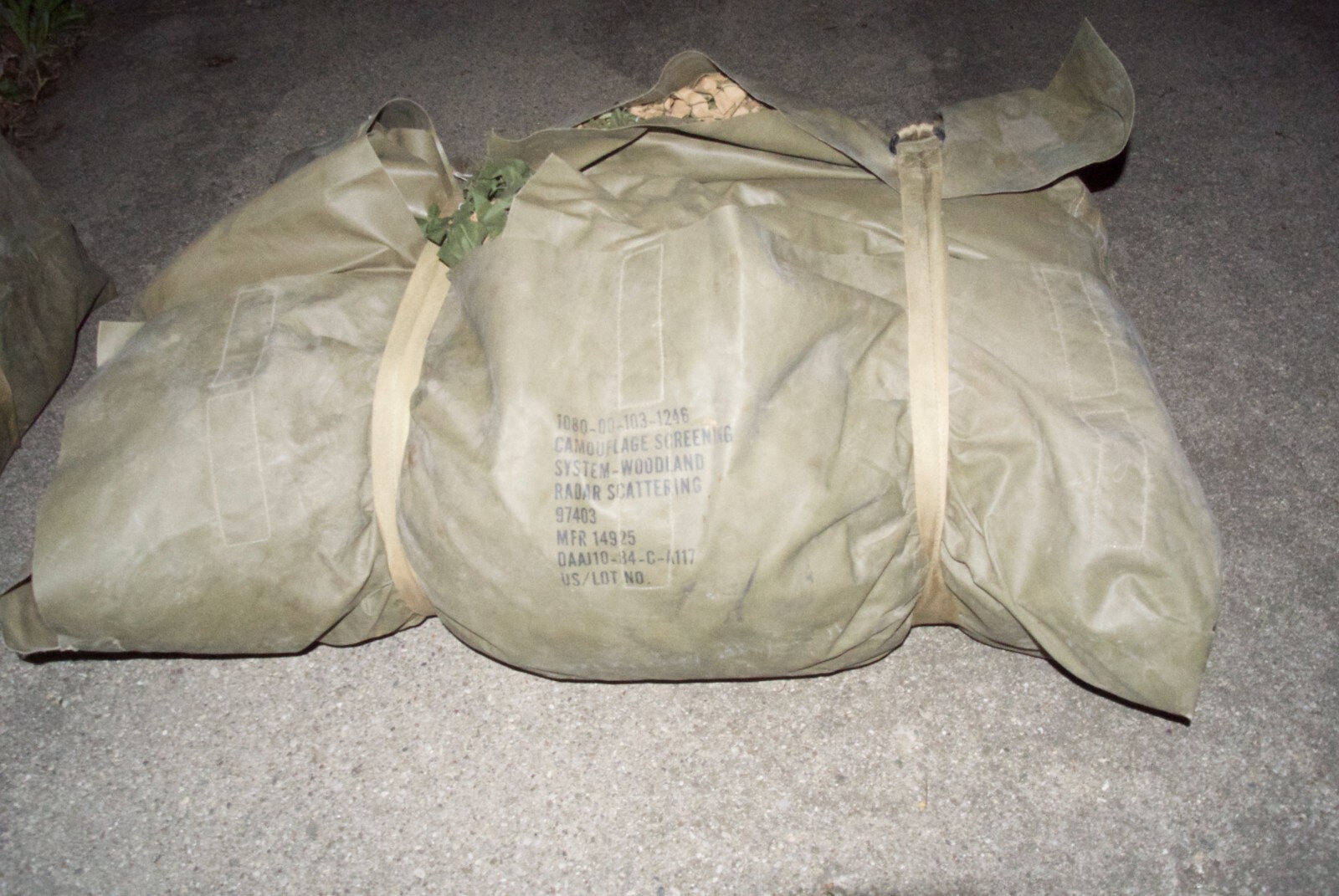 CAMOUFLAGE SCREENING SYSTEM WOODLAND RADAR SCATTERING 1080-00-103-1246 ...