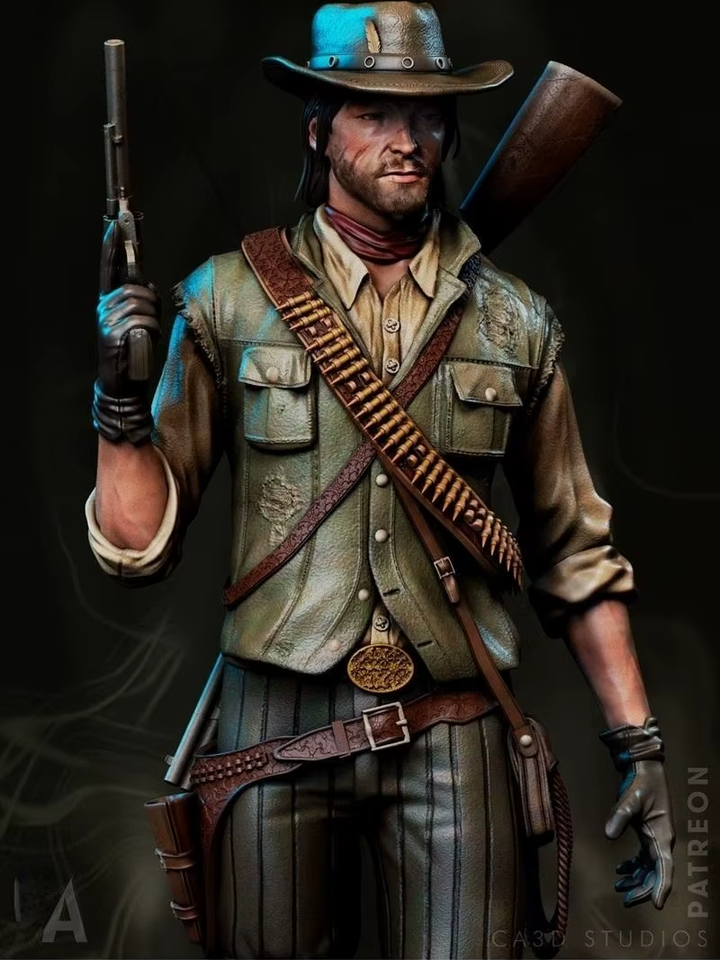 Video Game Figurine RDR2 (Red Dead Redemption) Character John Marston ...