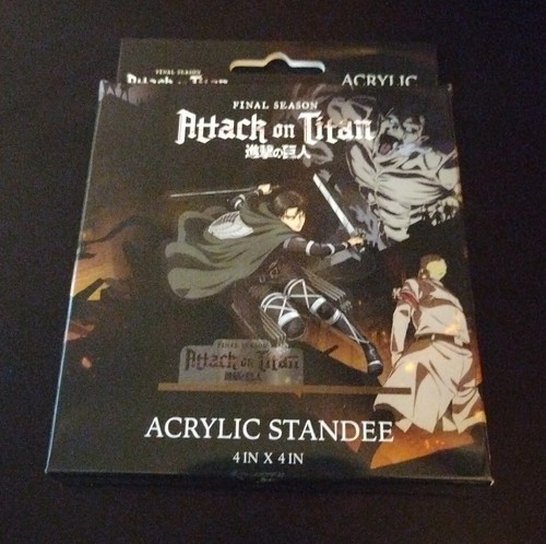 NIB Attack on Titan Final Season Levi 4 X 4 Acrylic Stand Standee USA ...