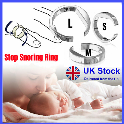 New Anti Snoring Ring Stopper Sleeping Breath Aid Stop Snore Therapy ...