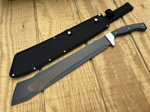 Jungle Machete Heavy Duty Tactical Stealth Black 25” XL 8mm Thick Blade ...