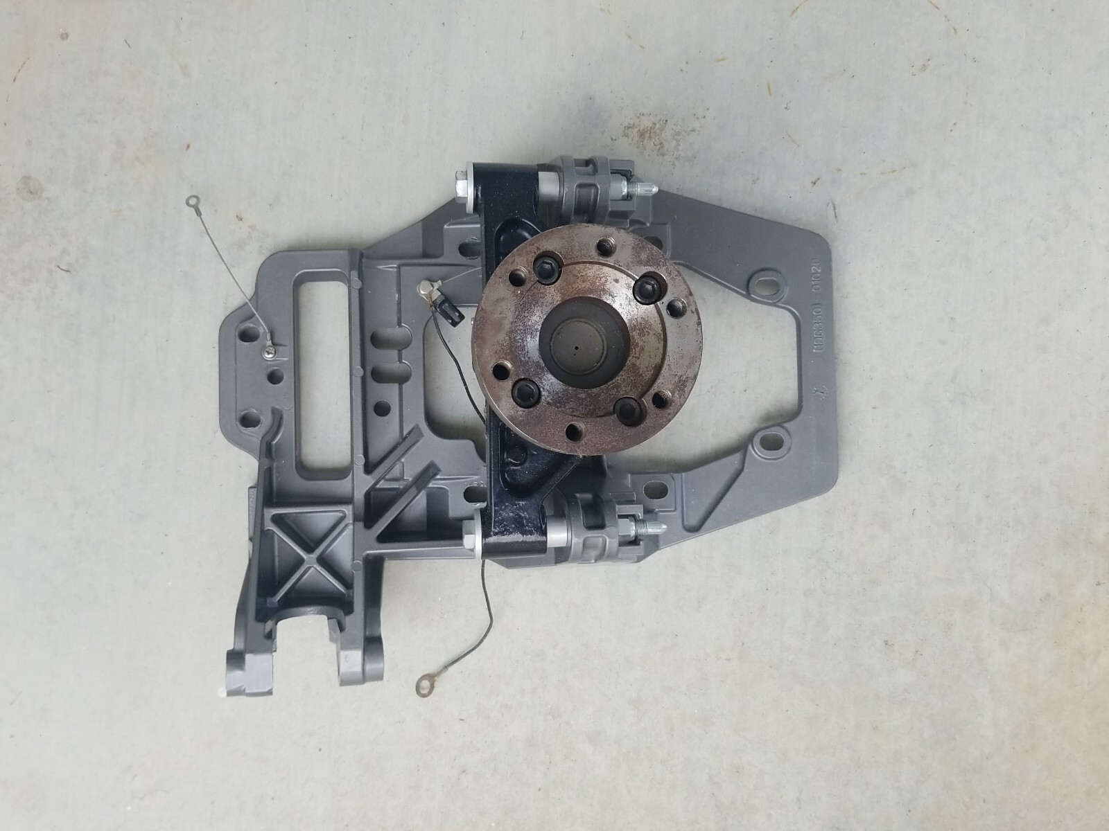 196350 01020 yanmar zt370 Transom Plate With Drive Shaft Coupling | eBay