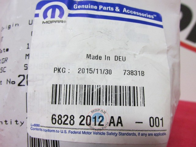 Engine Intake Manifold Temperature Sensor-VIN: L Mopar 68282012AA for ...