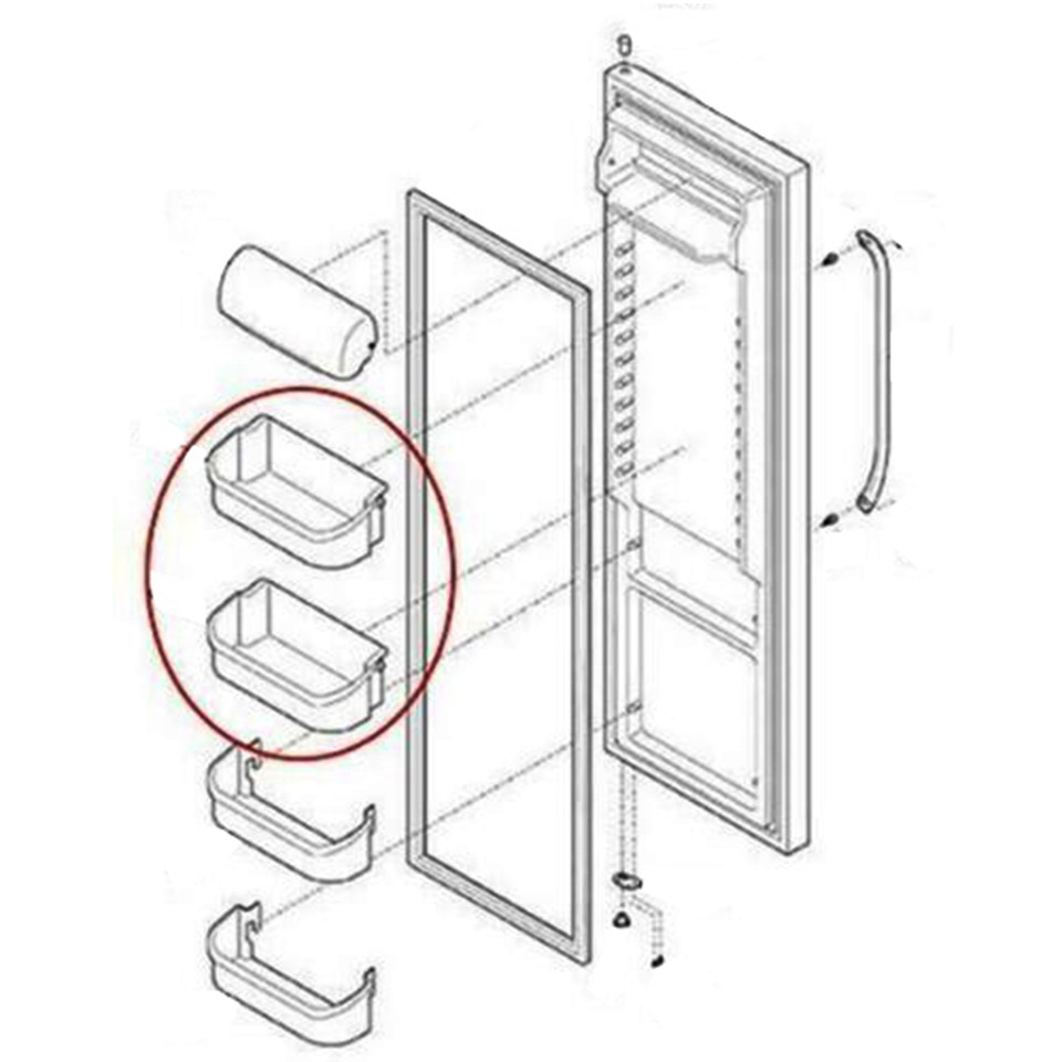 Refrigerator Gallon Door Bin Shelf for Frigidaire 240356402 PS430122 ...