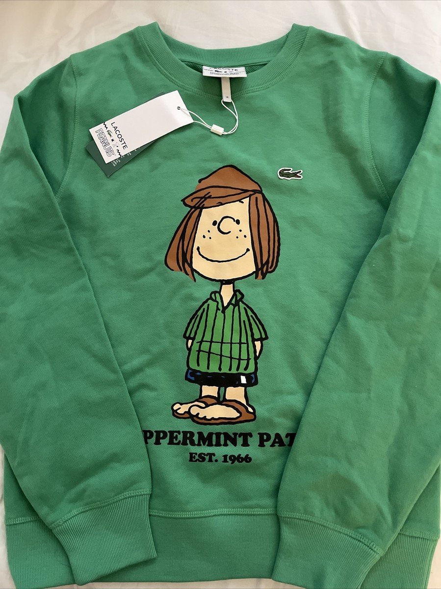 Lacoste Brand Quotes Lacoste Green X Peanuts Peppermint Patty Sweater