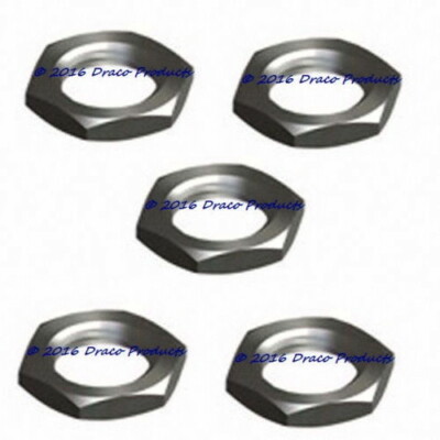 Panel Nut, 5/16" Nut 1/4"-32, Hex Brass Thick Bright Nickel Plated Jam ...