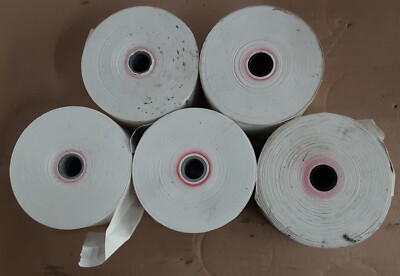 5 x WAYFARER 2, 3, SAVER or CLIPPER BUS TICKET MACHINE ROLLS - PLAIN ...