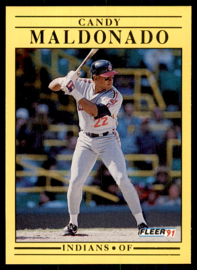 1991 FLEER CANDY MALDONADO CLEVELAND INDIANS #373 | eBay