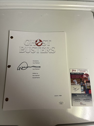 IVAN REITMAN SIGNED AUTOGRAPHED GHOSTBUSTERS FULL MOVIE SCRIPT PROOF ...