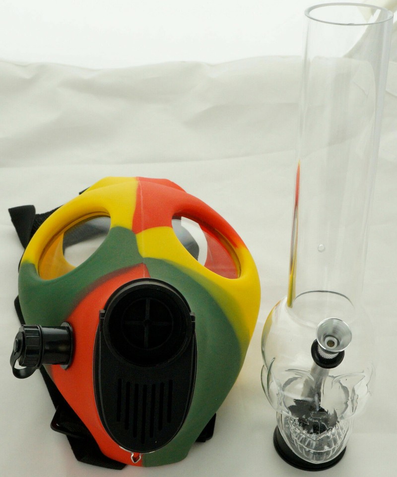 Silicon Gas Mask Bong Hookah Smoking Colorful Mask w/ Gift Box - USA | eBay