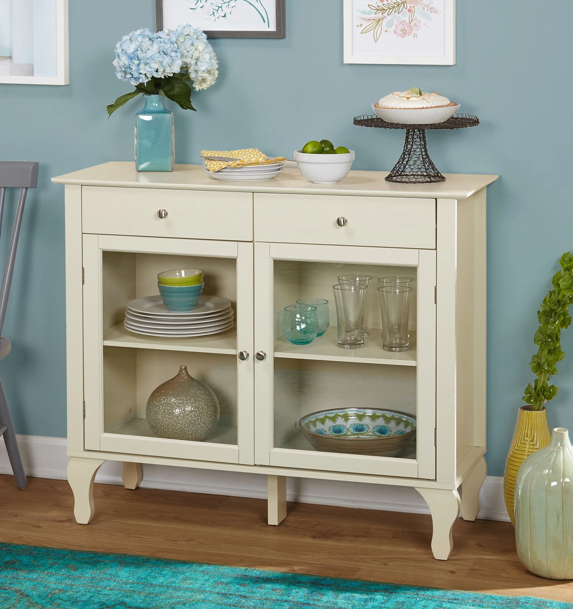 Dining Room Buffet With Glass Doors