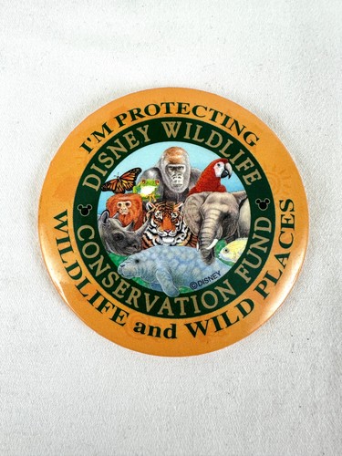 1999 Disney I'm Protecting Wildlife Conservation Fund Pin Pinback ...