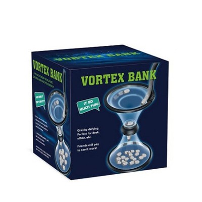 Fun Pressure Relieving Vortex Coin Piggy Bank Watch Money Defy Gravity ...