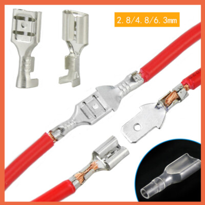 Uninsulated Female Male Spade Terminal Connectors Terminal Crimp ...