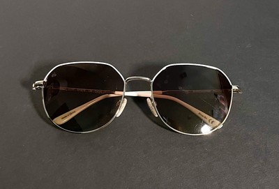 PRIVÉ REVAUX Round Sunglasses: Elegant Gold Frame, Timeless Style! | eBay